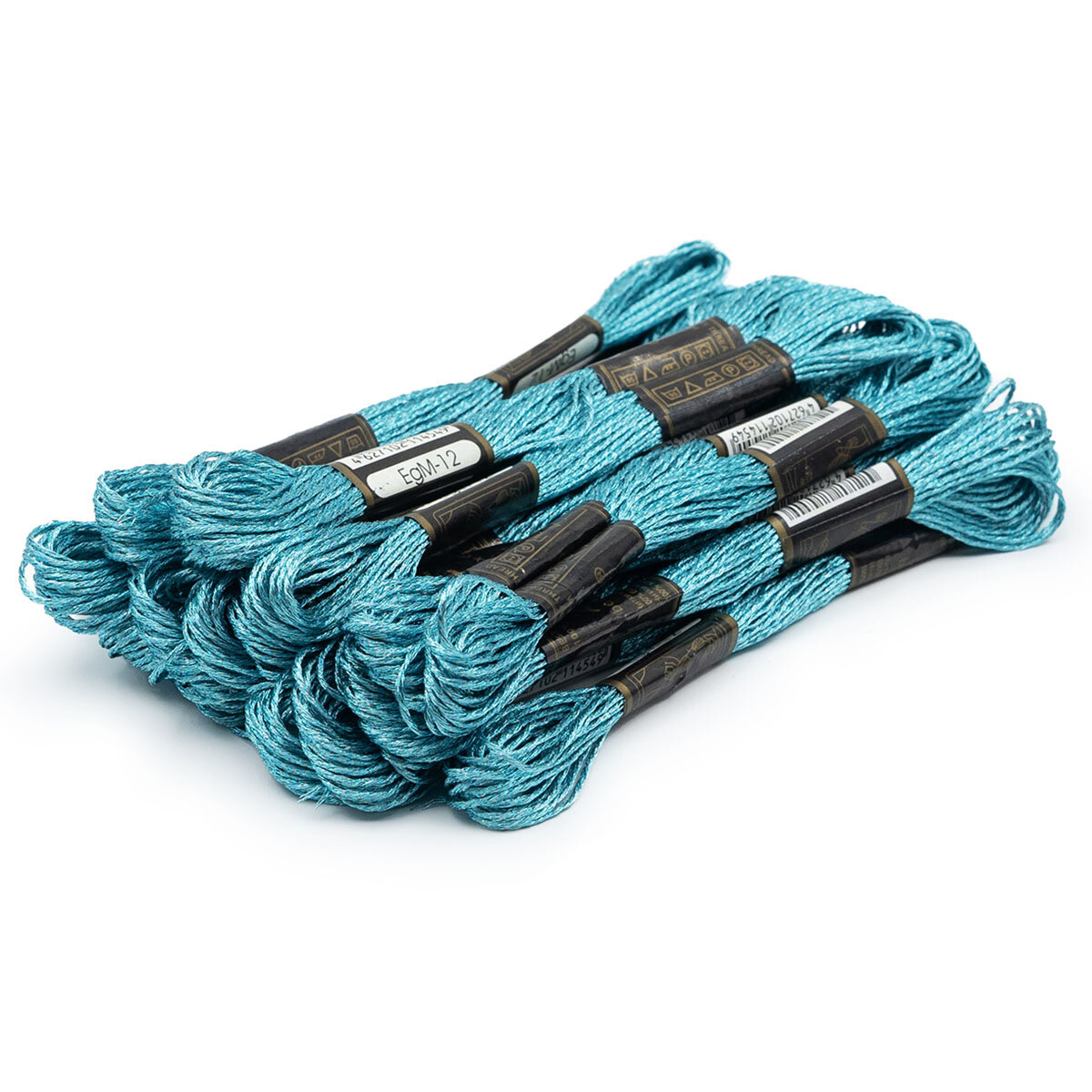 Мулине металлик набор Bestex, 100% полиэстер, 8 м (EG-M12), 24 шт