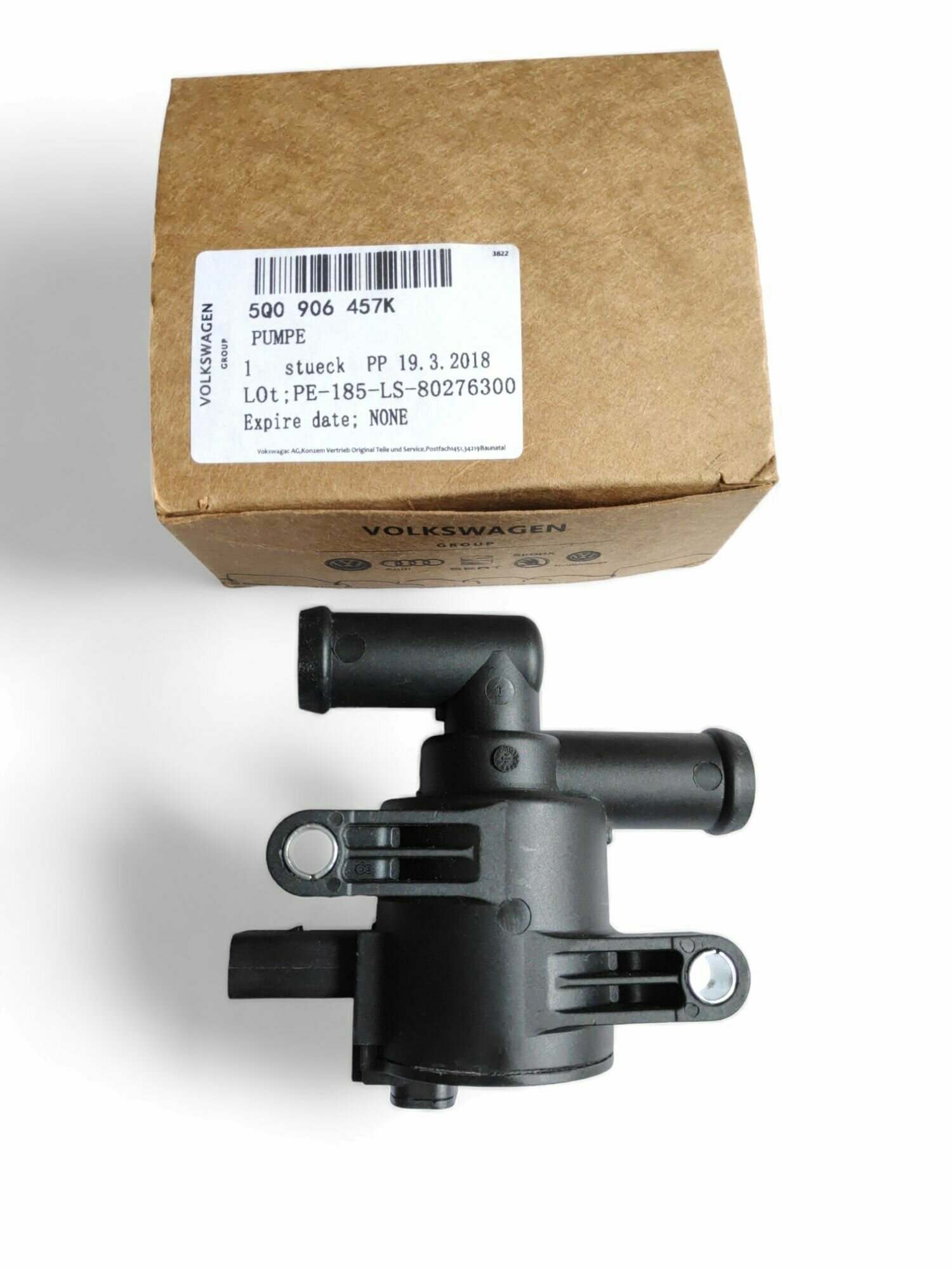 Клапан управления системы охлаждения / Насос системы охлаждения (дополнительный) для VAG (Volkswagen Audi Skoda Seat) / 5Q0906457K