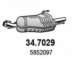 Задняя часть глушителя, 347029 ASSO 34.7029
