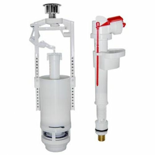 Арматура к бачку 1-кноп, бок/подвод, АLCAPLAST SA2000 1/2"