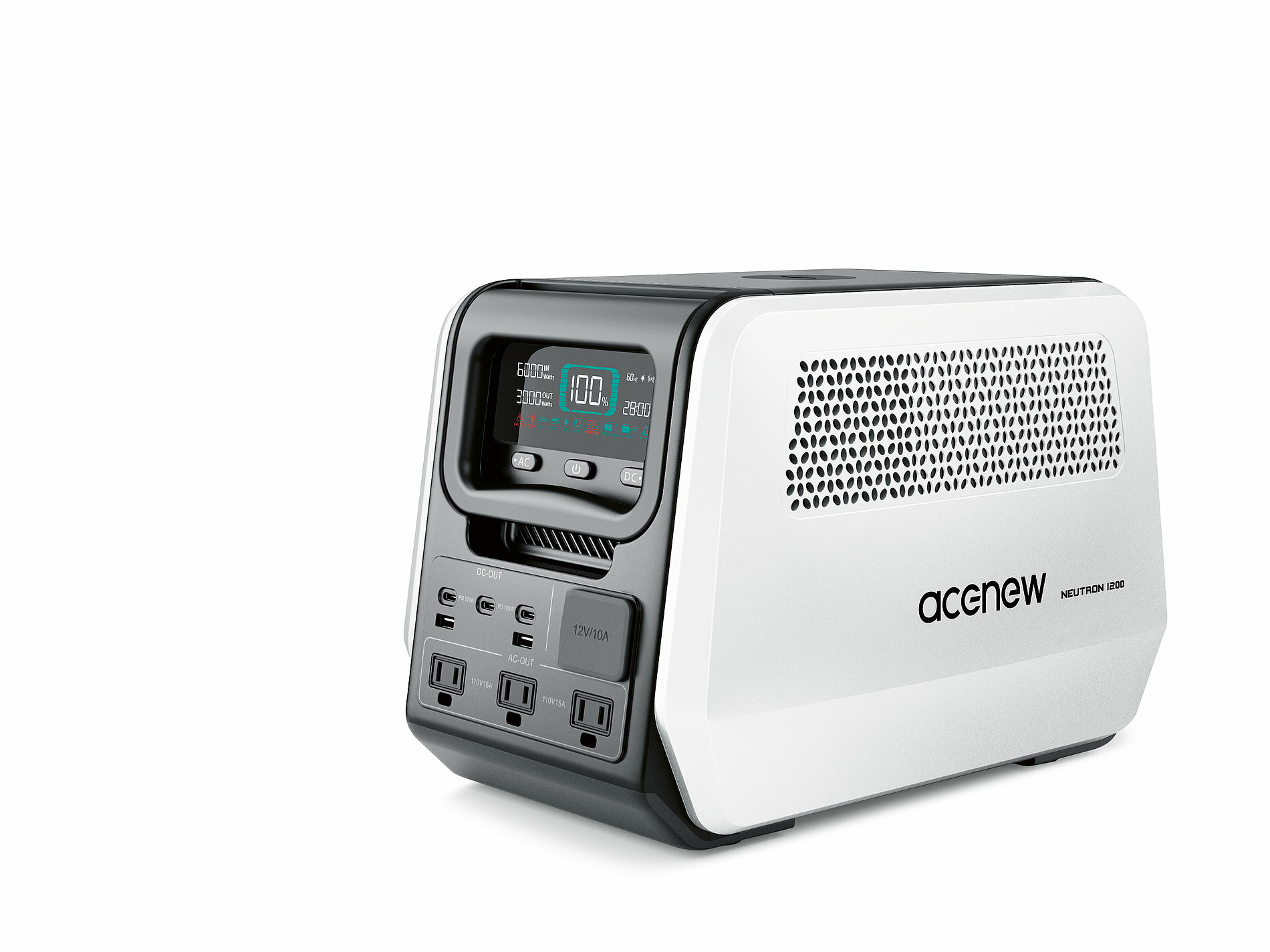 Портативная электростанция Acenew "Neutron 1200", цвет серебряный