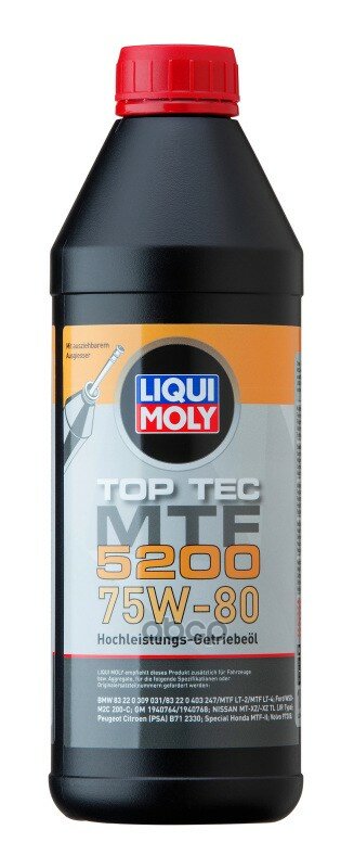 Масло Трансмиссионное Синт Top Tec Mtf 5200 75W-80 (1Л) 20845 LIQUI MOLY арт. 20845