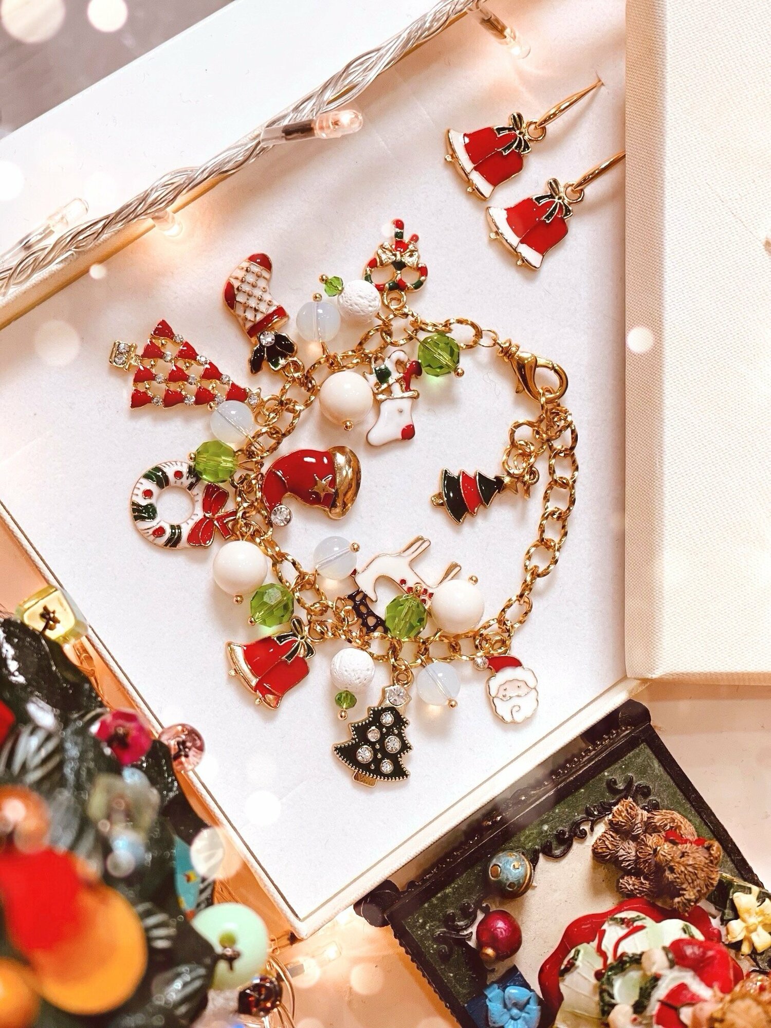 Браслет-цепочка BIJOUX BRILLANTS, горный хрусталь, жемчуг Swarovski синтетический, жемчуг имитация, кристаллы Swarovski