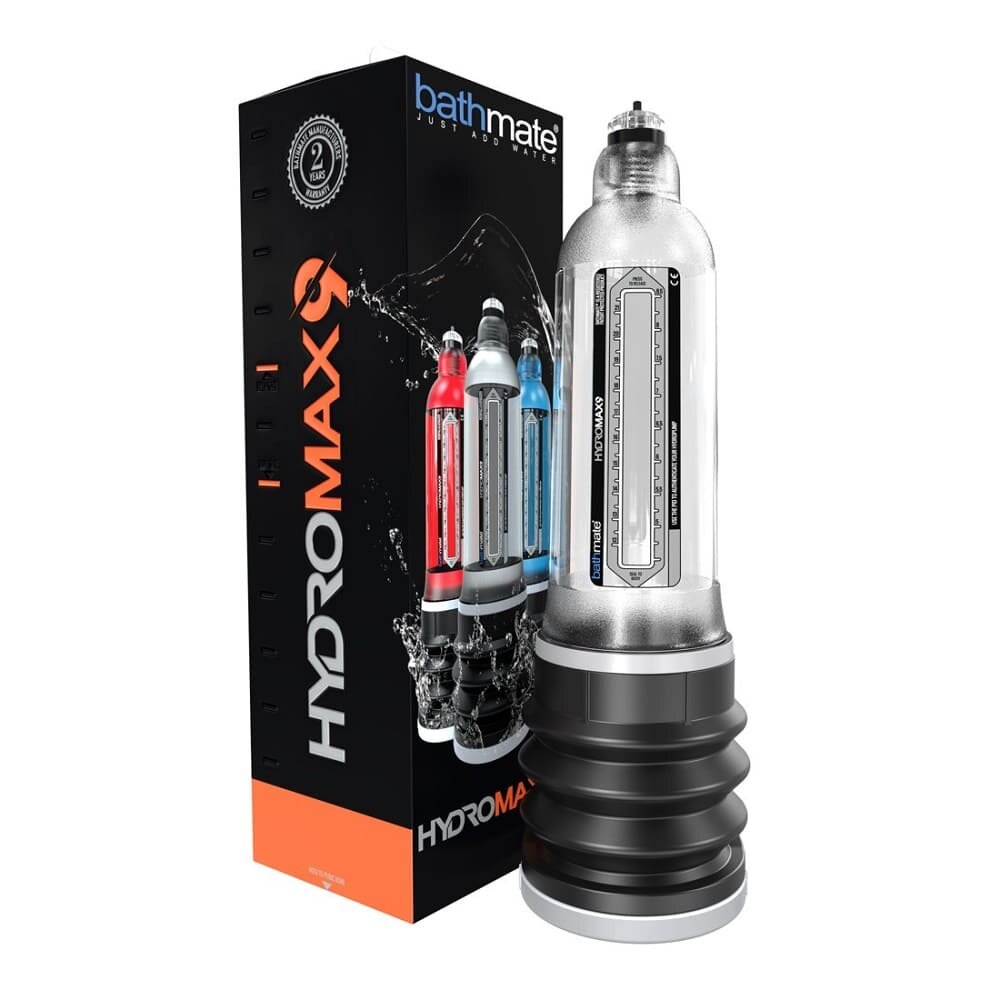 Вакуумная гидропомпа "Bathmate HydroMax9" для увеличения пениса белая