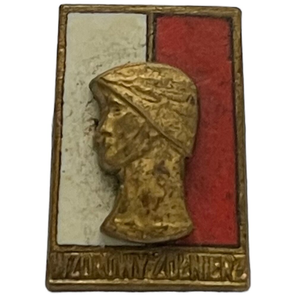 Знак-миниатюра "Образцовый солдат" (Wzorowy Żołnierz) бронзовая степень, Польша 1961-1968 гг.