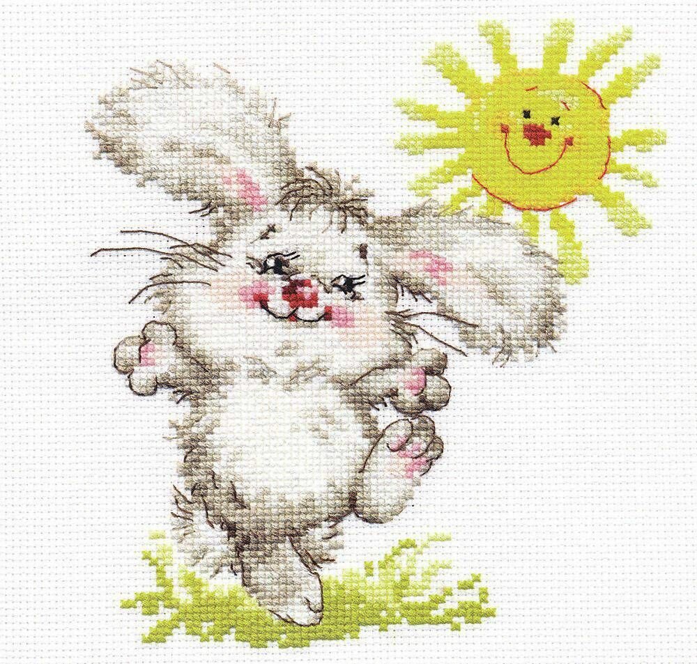 Набор для вышивания крестом "Самый солнечный день" 0-90, 15х16 см, Алиса