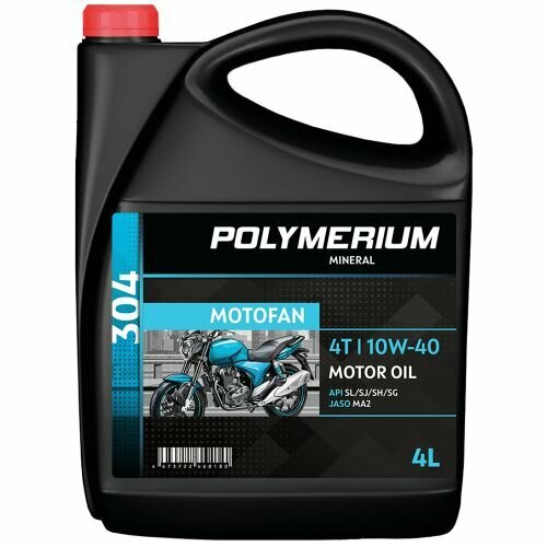 Моторное масло Polymerium MOTOFAN 304 4T 10W40 4л