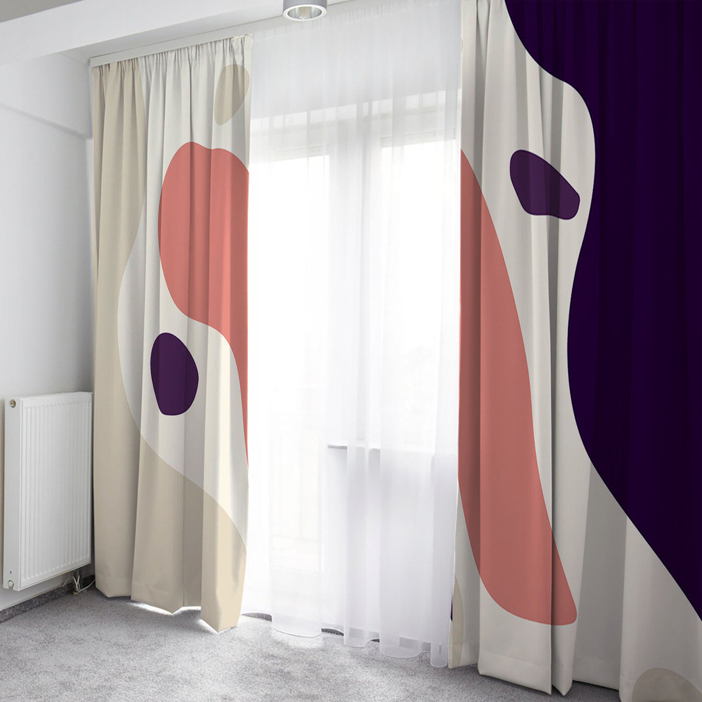 Шторы (фотошторы) из габардина, 290х240 см, Good Room