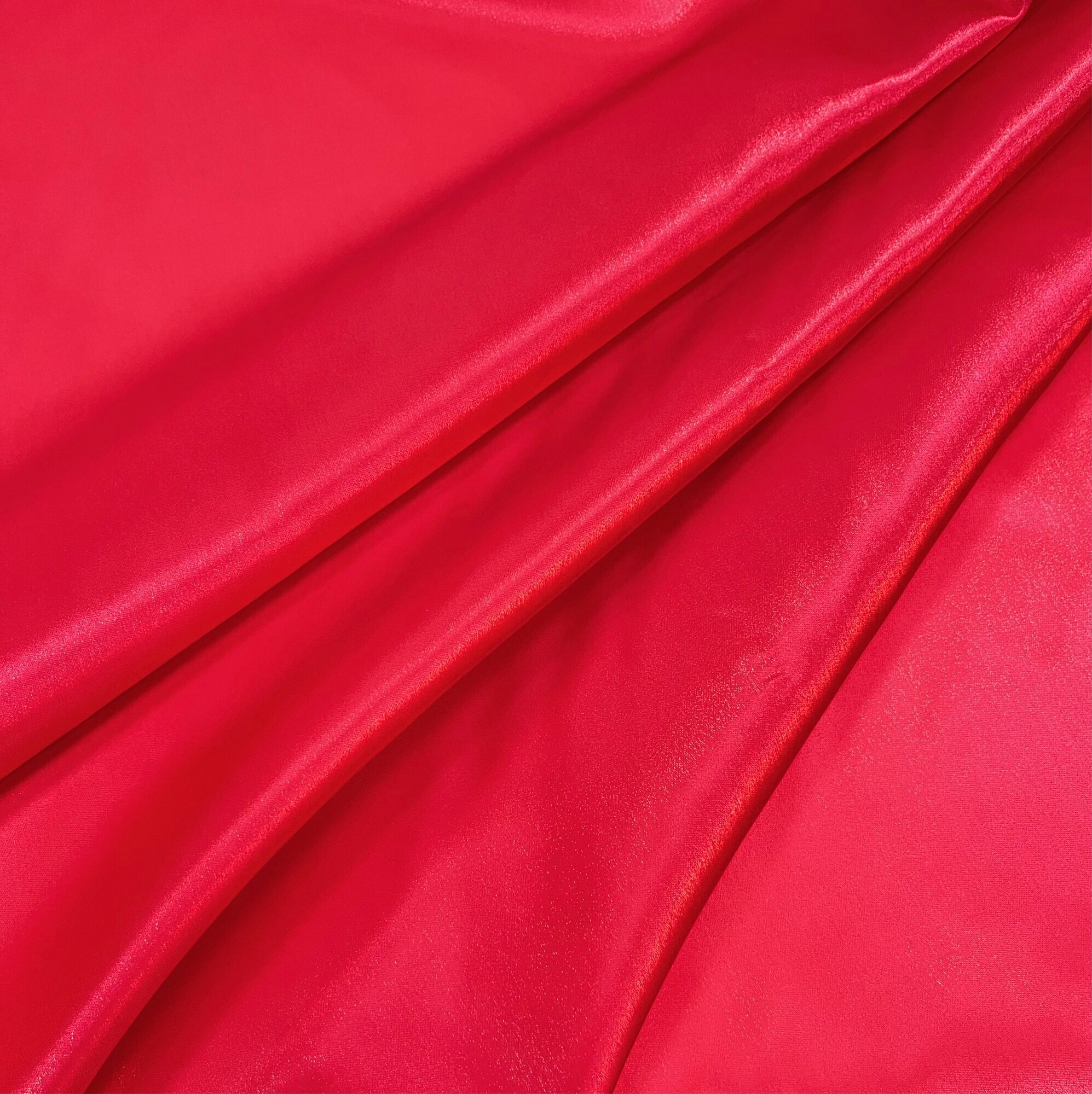 Ткань органза-кристалон, красный цвет, ширина 110 см, плотность 150гр, Япония, любой метраж кратный 1м