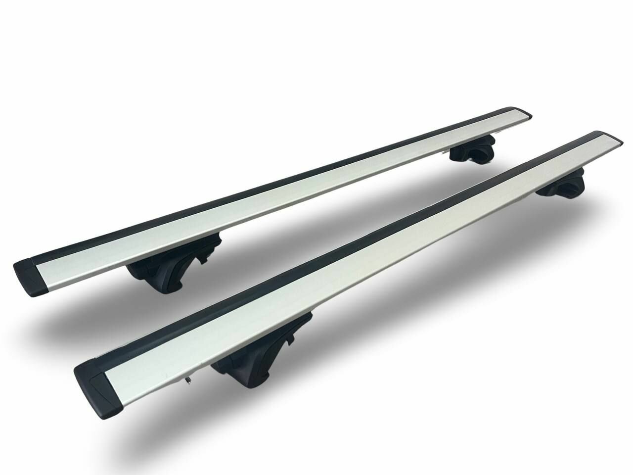 Багажник для рейлингов WingBar Evo S Silver (аэродинамические)