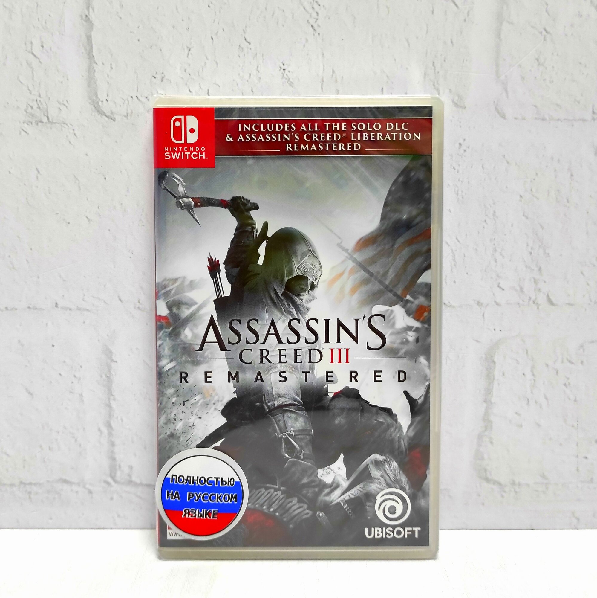 Assassins Creed 3 (III) Обновленная версия Полностью на русском Видеоигра на картридже Nintendo Switch