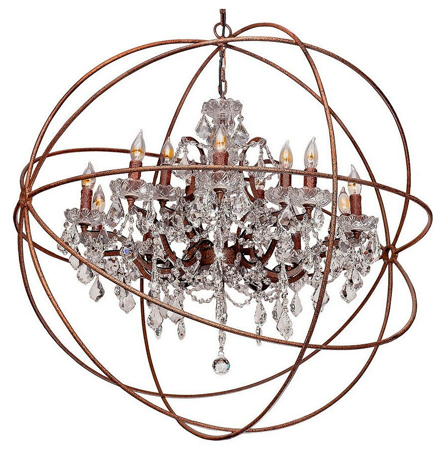 Подвесная люстра Loft it Foucaults Orb Crystal LOFT1897/15