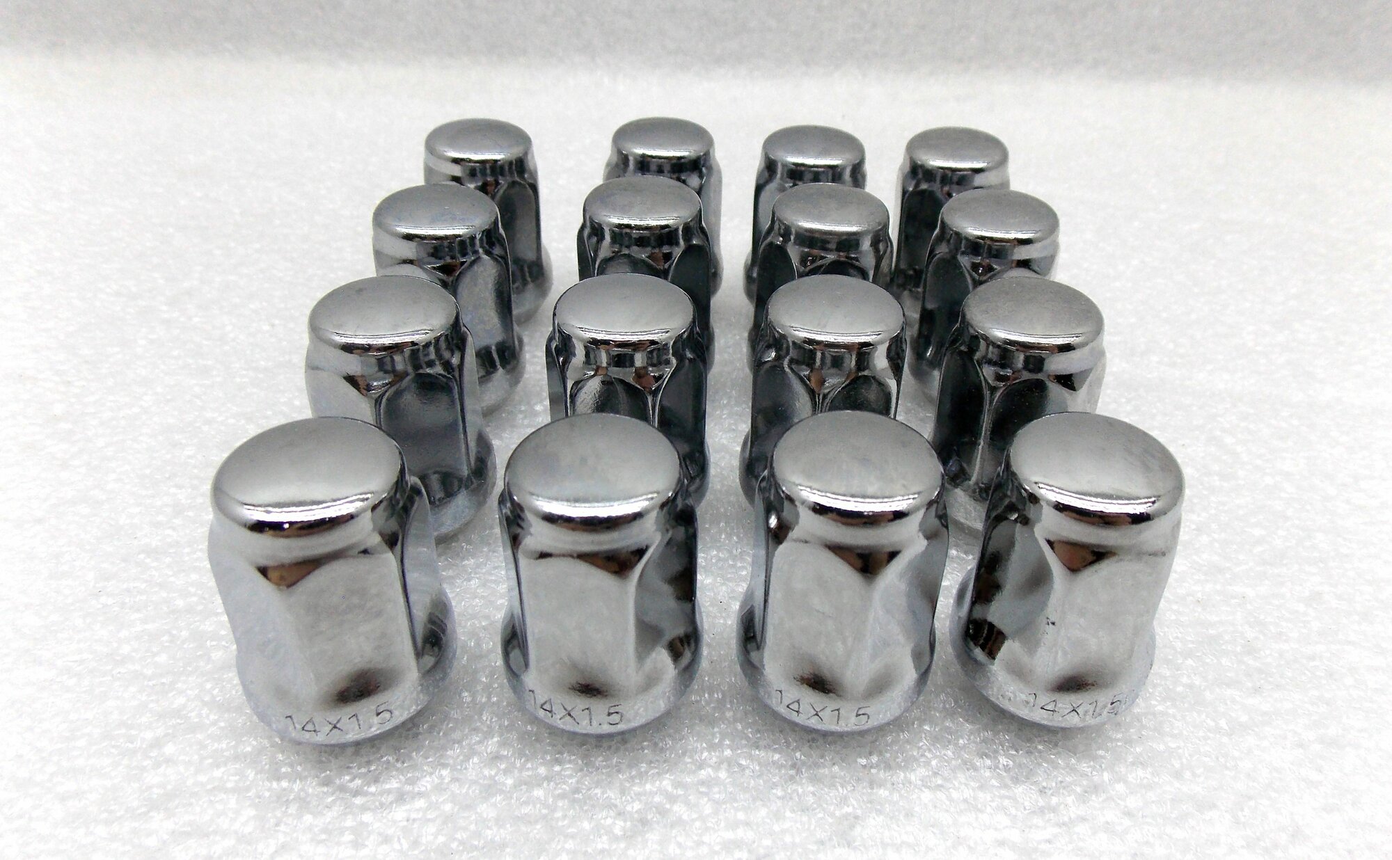 Zekkert Гайка колесная конус M14 x 1,5 L 35 ключ 19 Хром. Комплект - 16 шт.