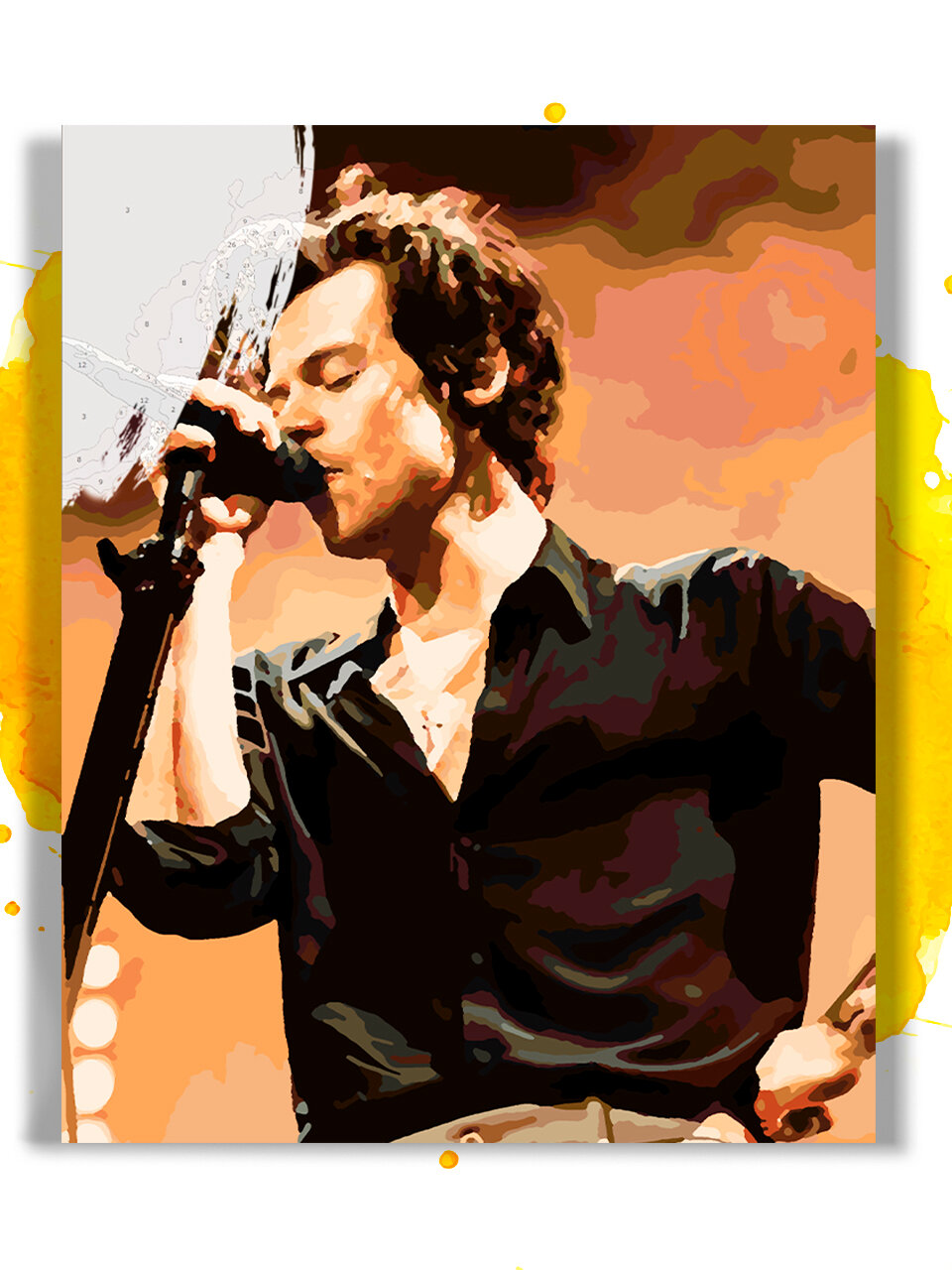 Картина по номерам на холсте Гарри Стайлз Harry Styles, 40 х 50 см