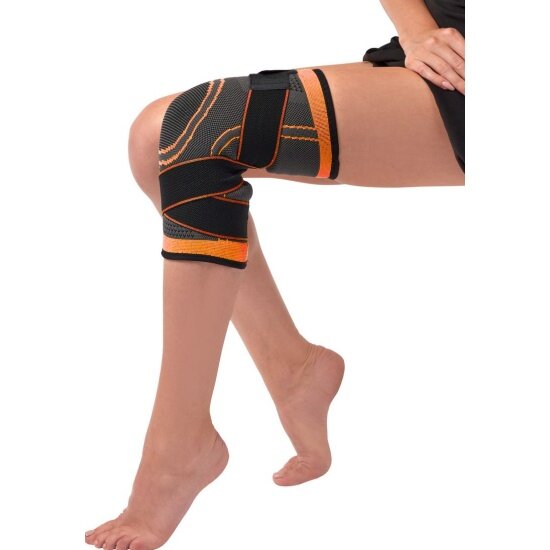 Суппорт колена Bradex с утяжкой SF 0664, оранжевый