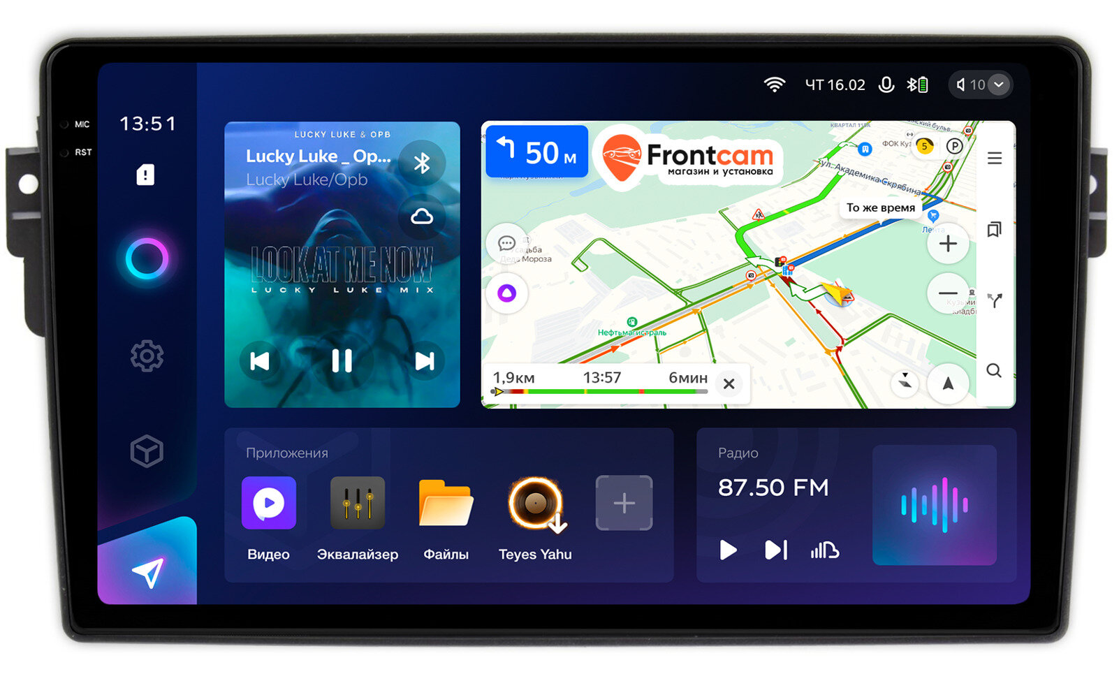 Магнитола в штатное место Toyota Caldina 3 2002-2007 Teyes CC3 2K 6/128 9.5" RM-9-685 Android 10 (4G-SIM, DSP, QLed)