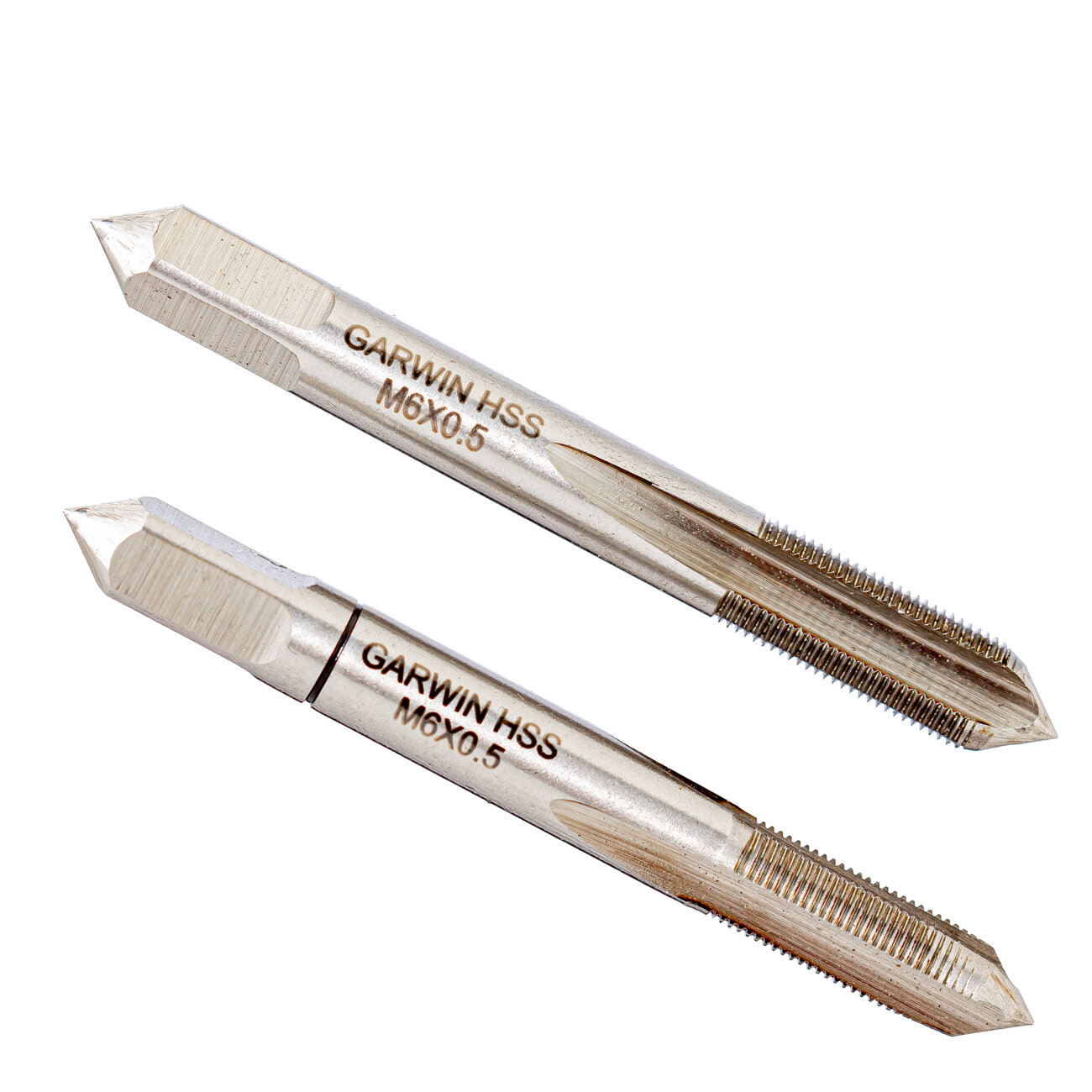 GARWIN INDUSTRIAL GM-TF060050 Метчики ручные Mf6x0.5, DIN 2181, HSS, 6H, комплект из 2 штук