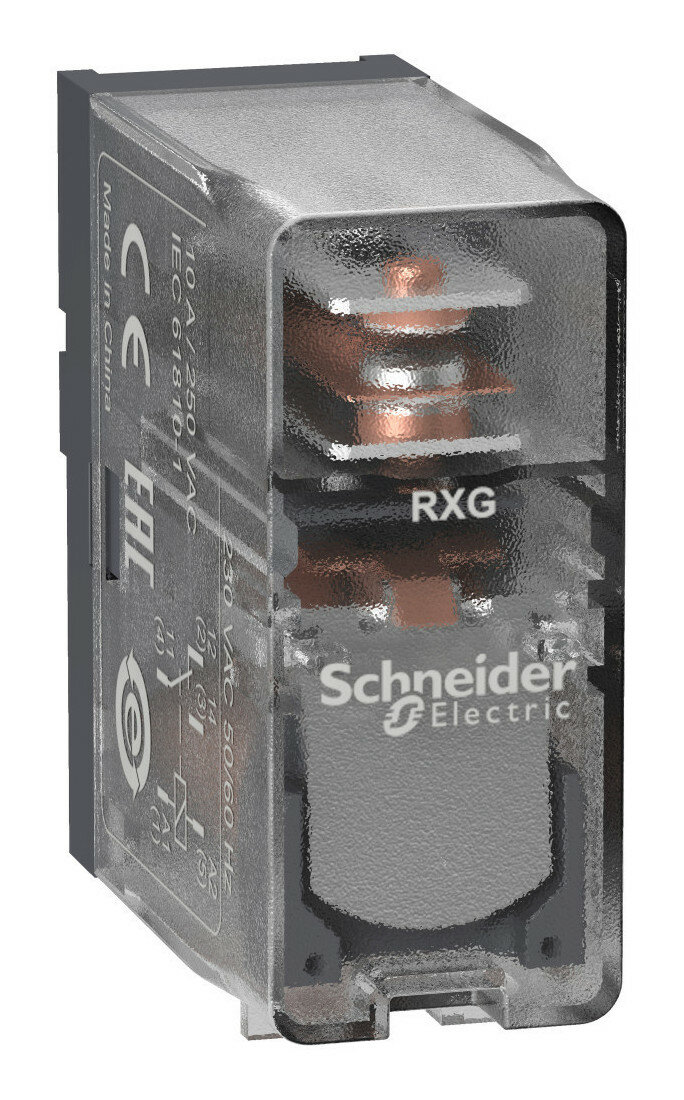Реле промежуточное 10А 1С/О ~220В | код. RXG15M7 | Schneider Electric ( 1шт. )