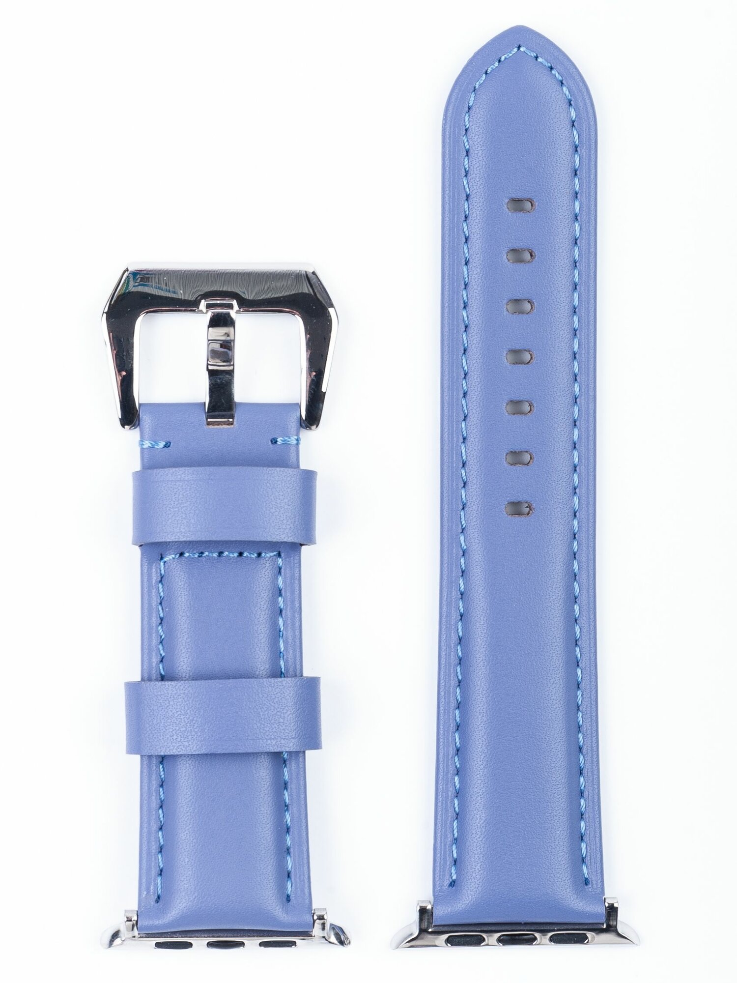 Ремешок кожаный Santa Barbara Polo для Apple Watch 42/44/45/49 мм Темно-голубой