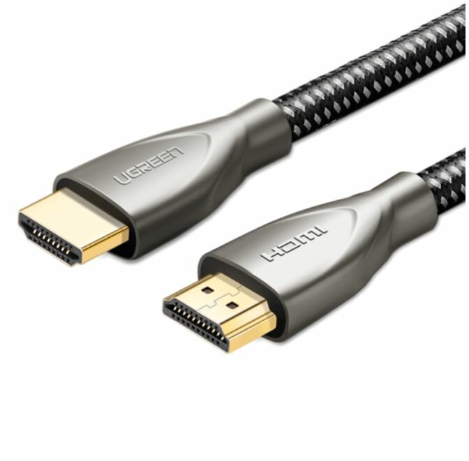 Кабель HDMI АМ-АМ v2.0, 3,00 м. карбоно-волоконный, цинковый сплав Ugreen
