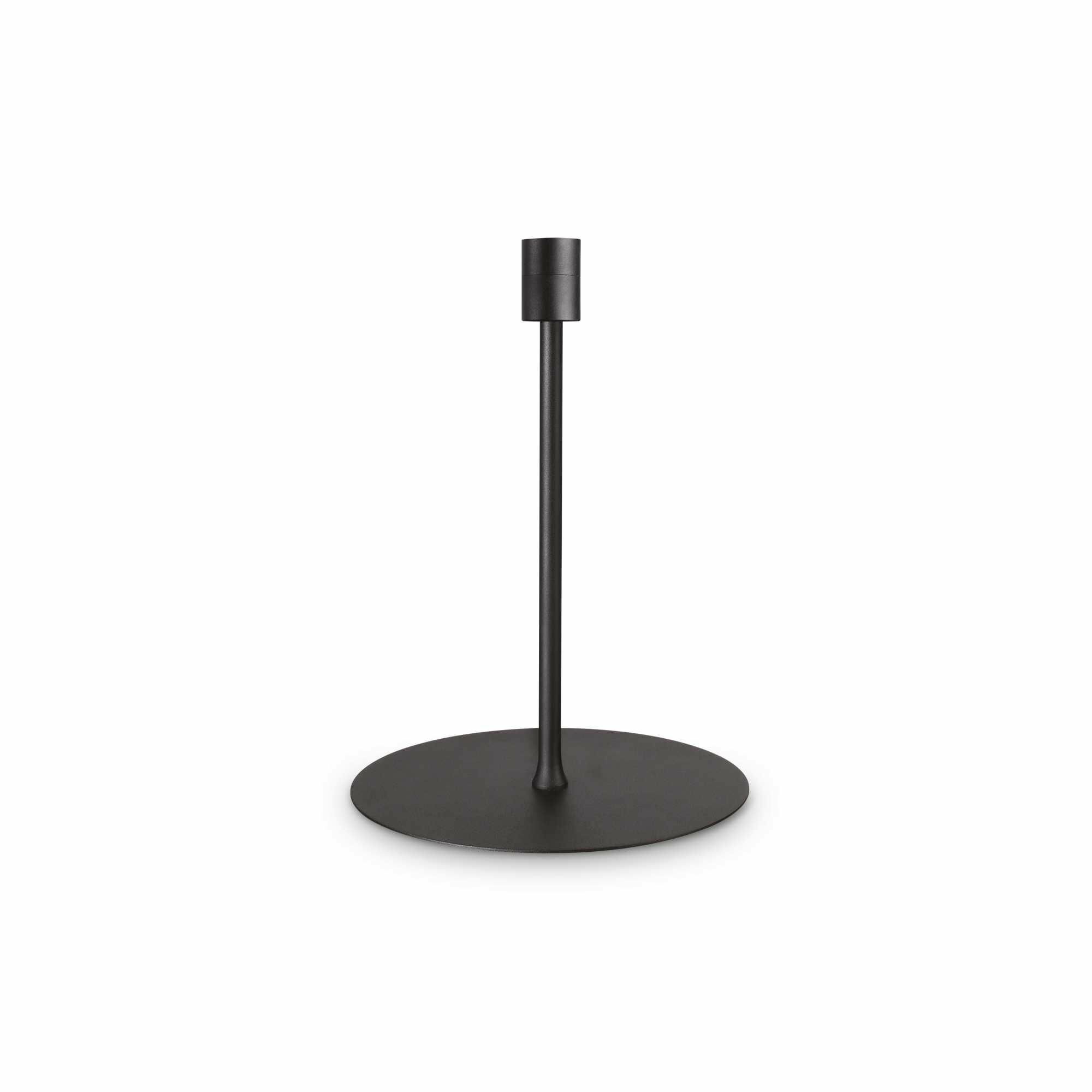 Основание для лампы настольной ideal lux Set Up MTL1 Small H23 макс.1x60Вт E27 230В IP20 Черный Металл Без лампы Без абажура 259871.
