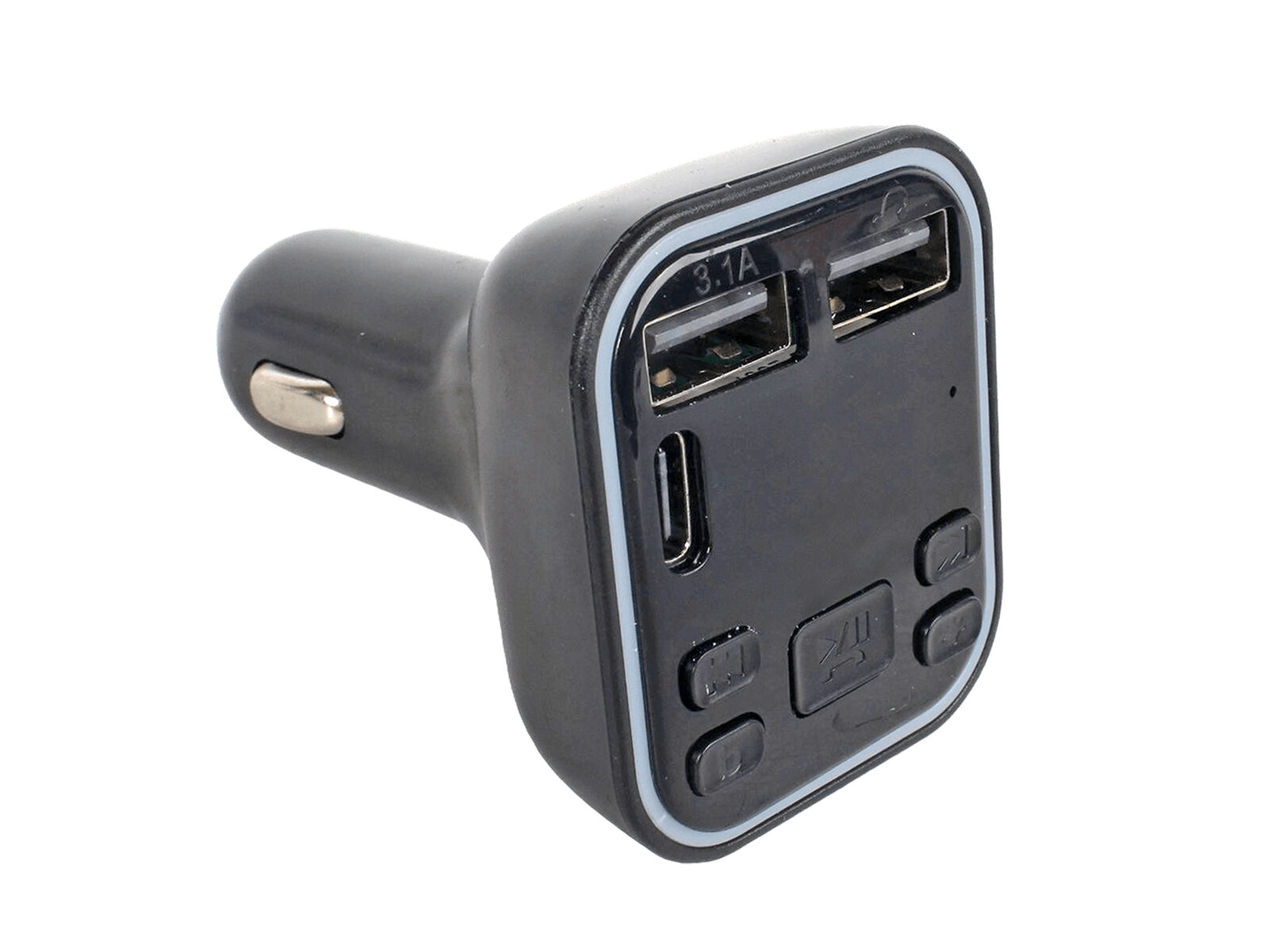 АЗУ Bluetooth FM трансмиттером 2 USB-порта 1Type-C