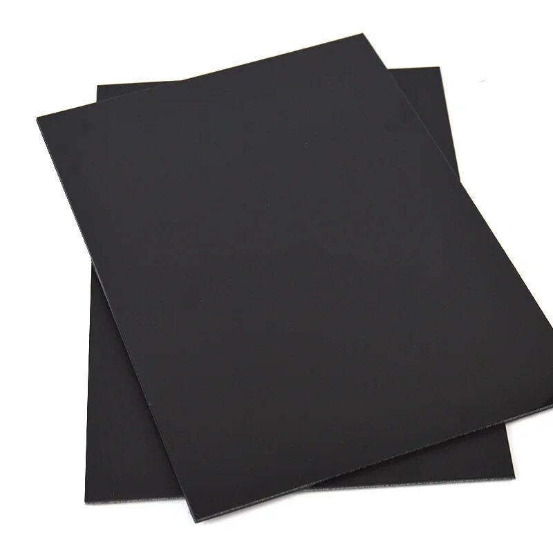 Матовый черный акриловый лист 150x250mm, 6mm Thickness