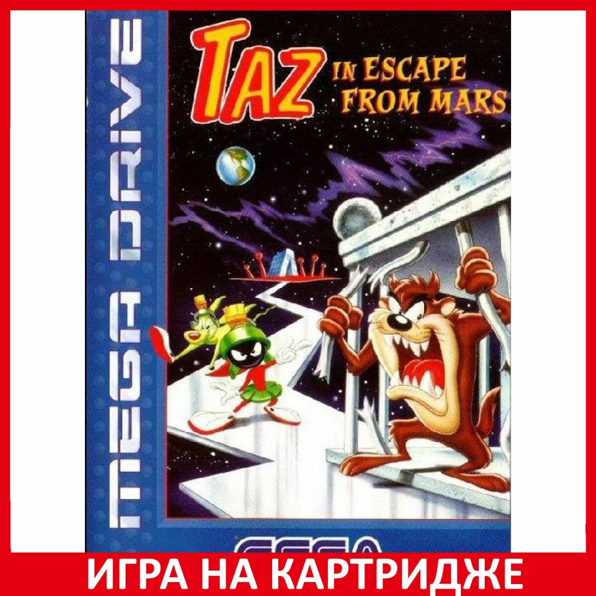 Побег с Марса в главной роли Таз Taz in Escape from Mars 16 bit