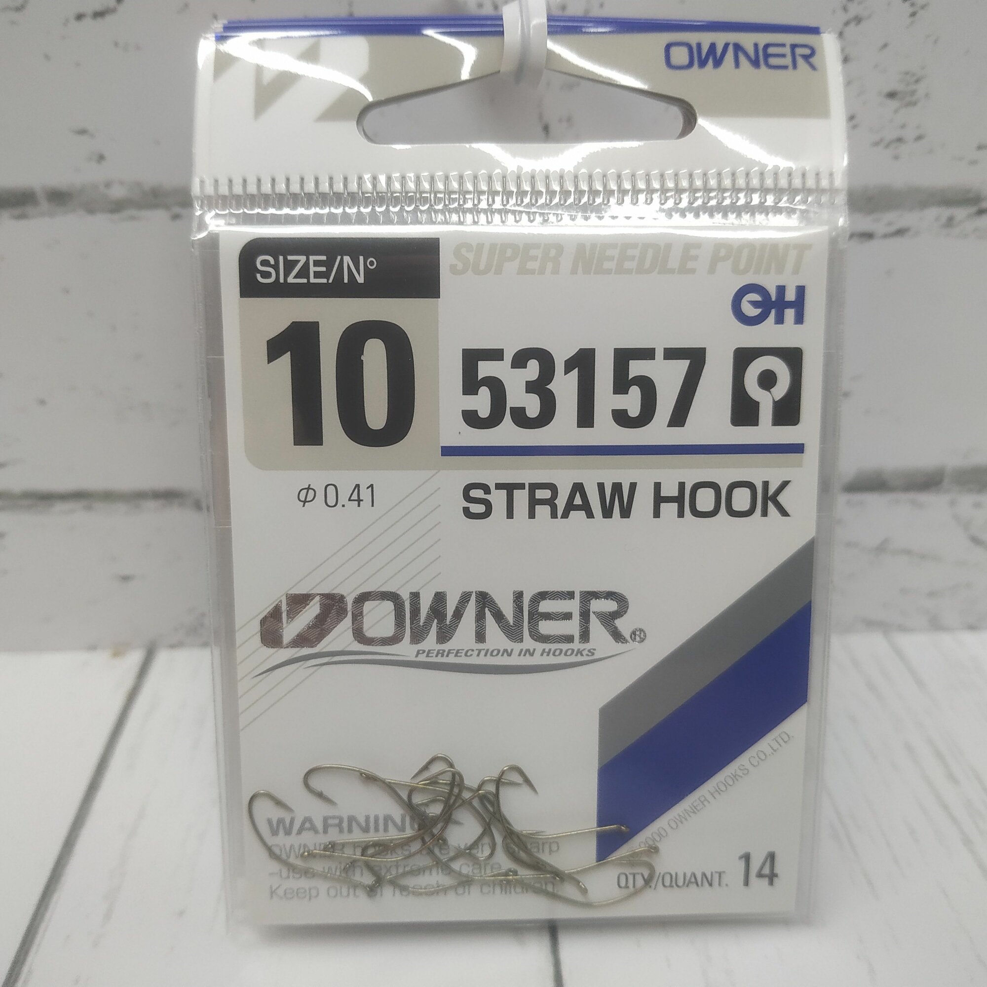 Крючки рыболовные Owner Straw Hook 53157-BR"ORIGINАL" №10-5уп (70шт)