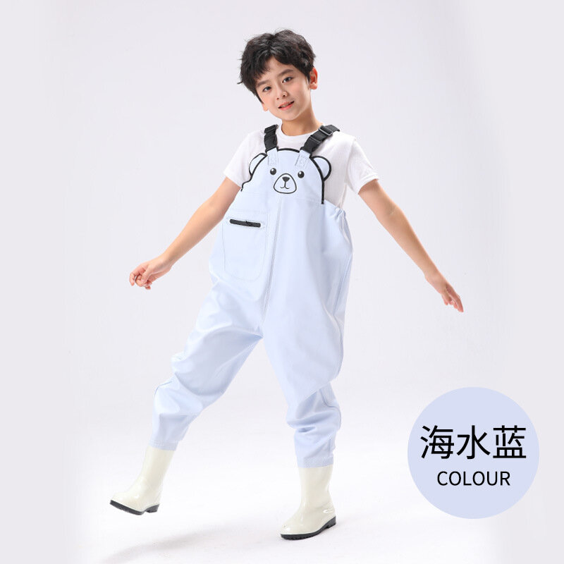 Водные штаны, детские, непромокаемые, размер 28, цвет морской синий