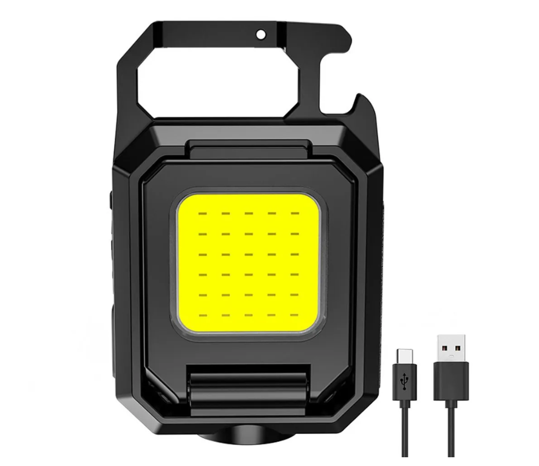 Тактический карманный фонарь, брелок