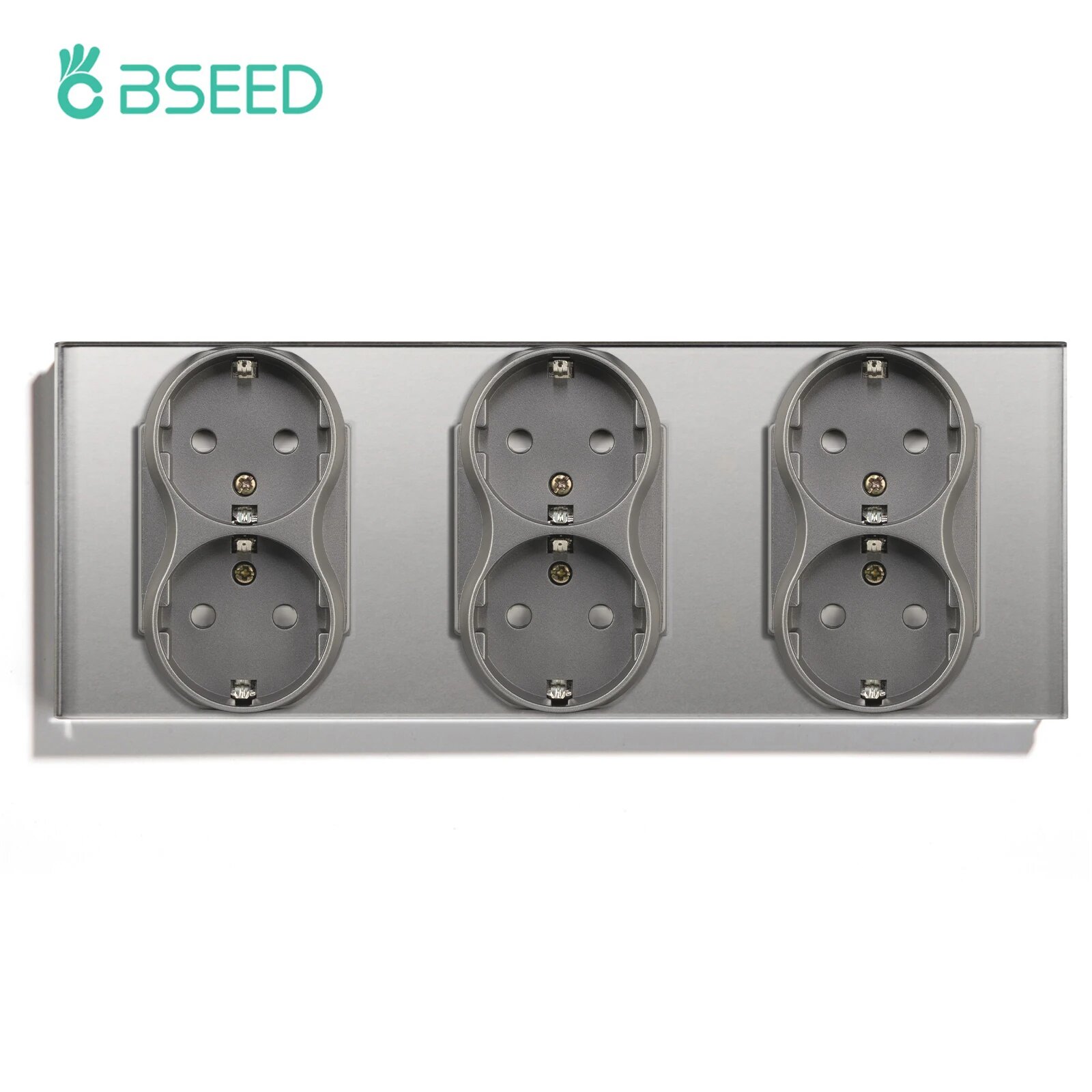BSEED Розетка Triple 228mm Gray 16A