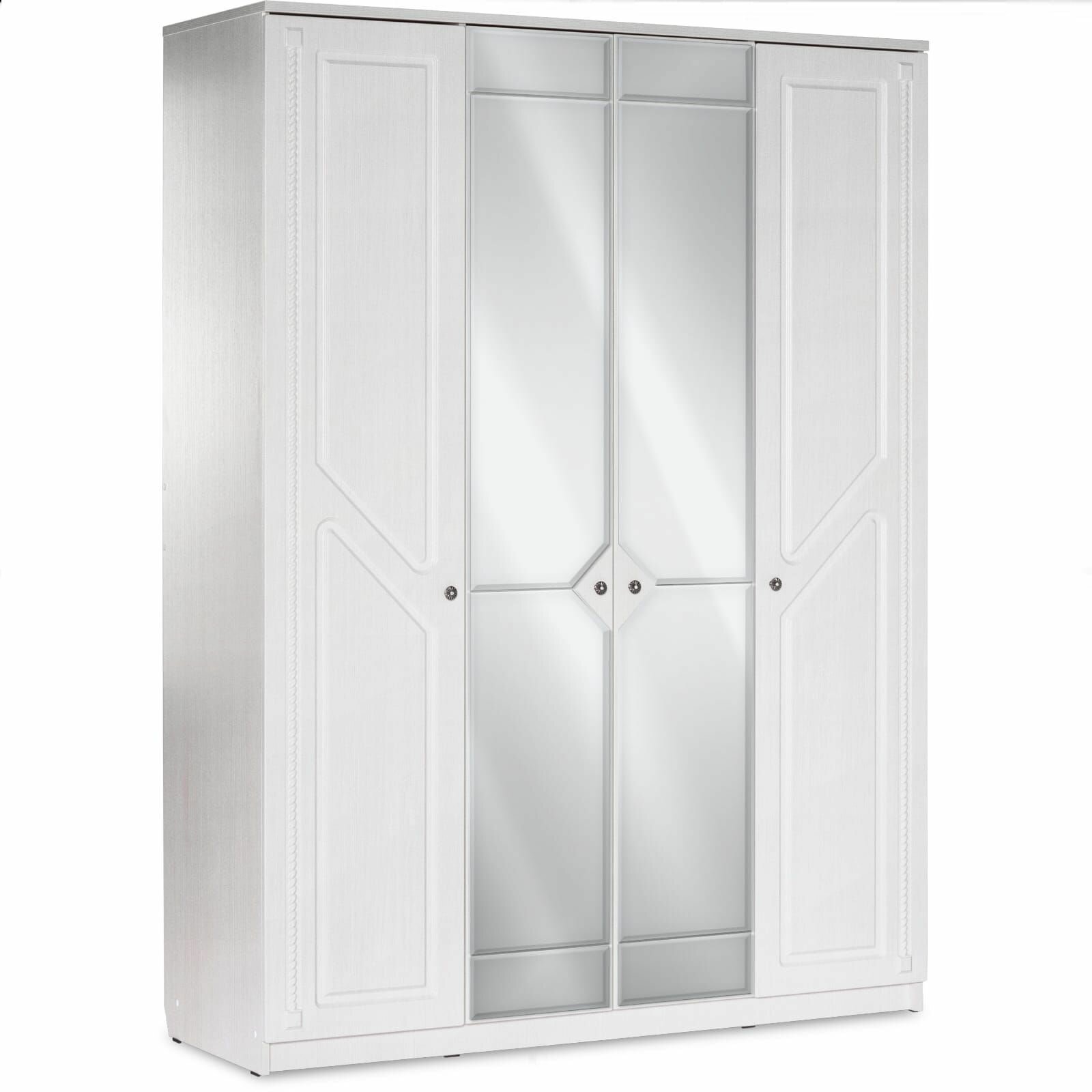 Азалия №24 (Шкаф 4-створ, ФУР.) (бодега белый)