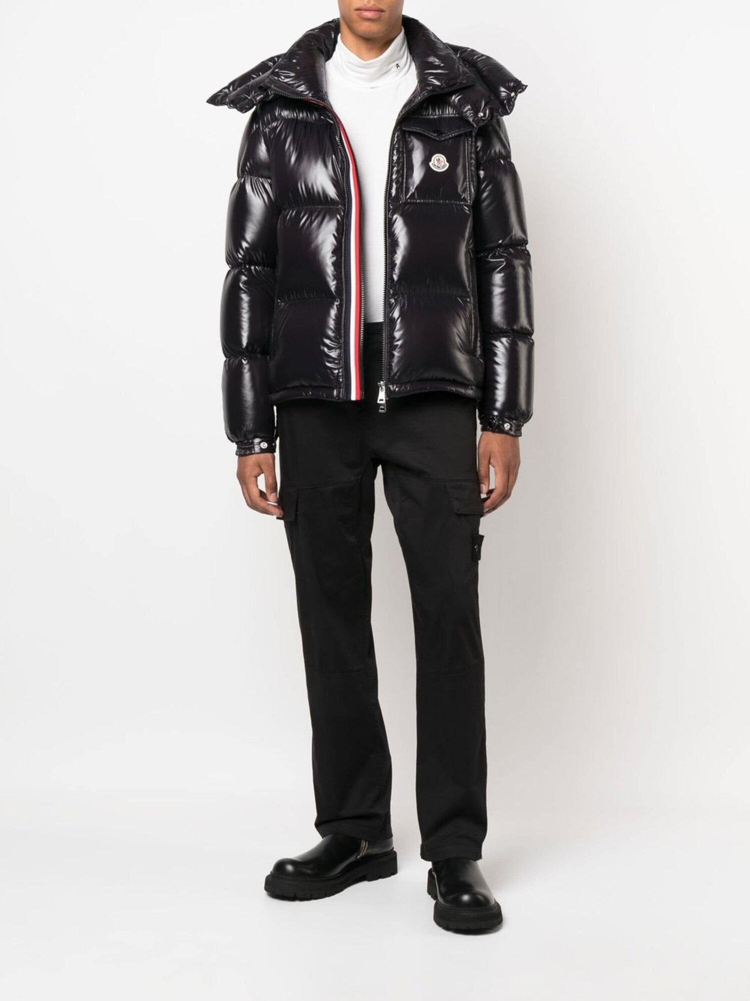 Пуховик Moncler Montbeliard, размер 50, black — фото 1
