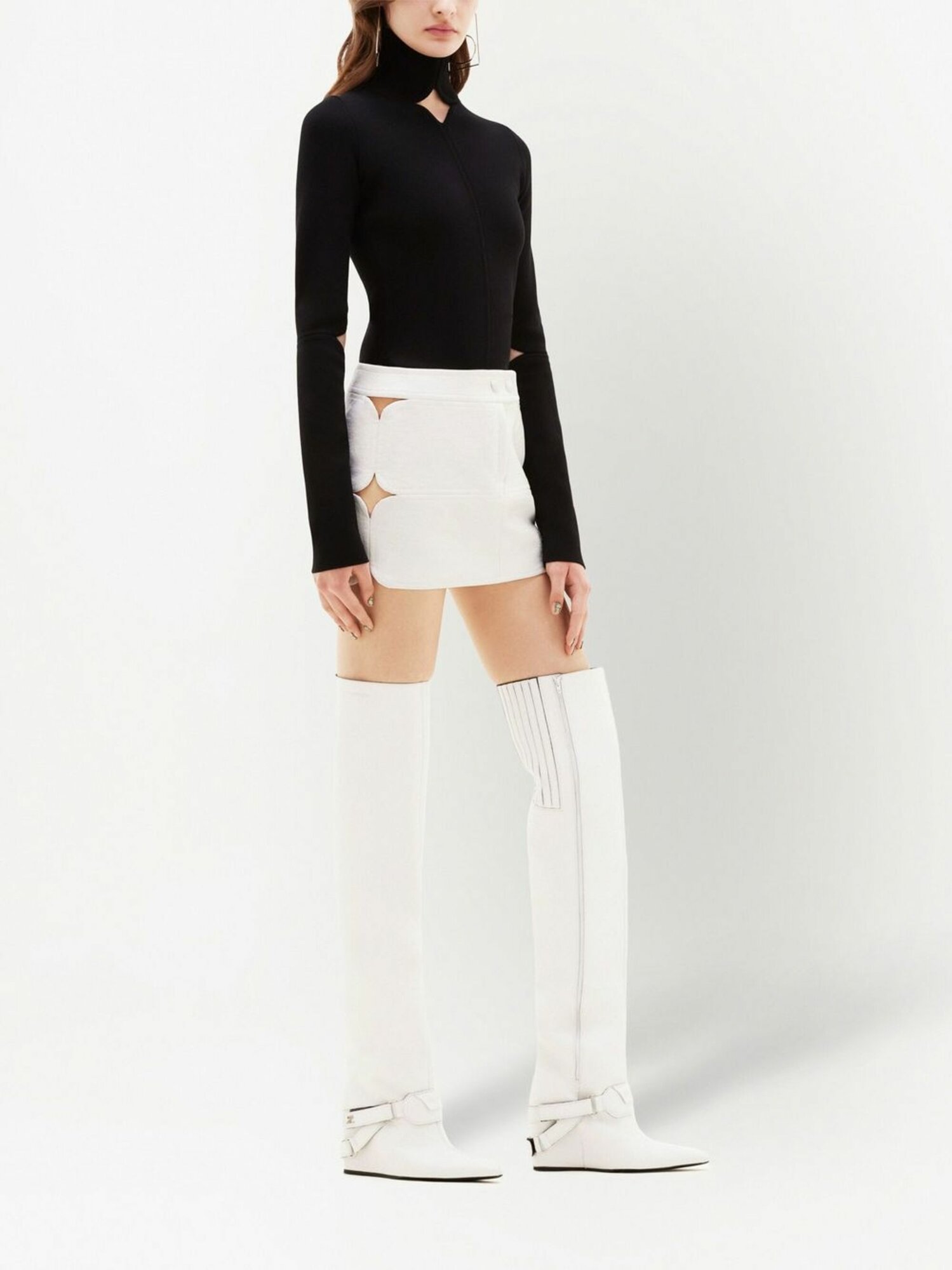 Юбка courreges, размер 40, white — фото 1