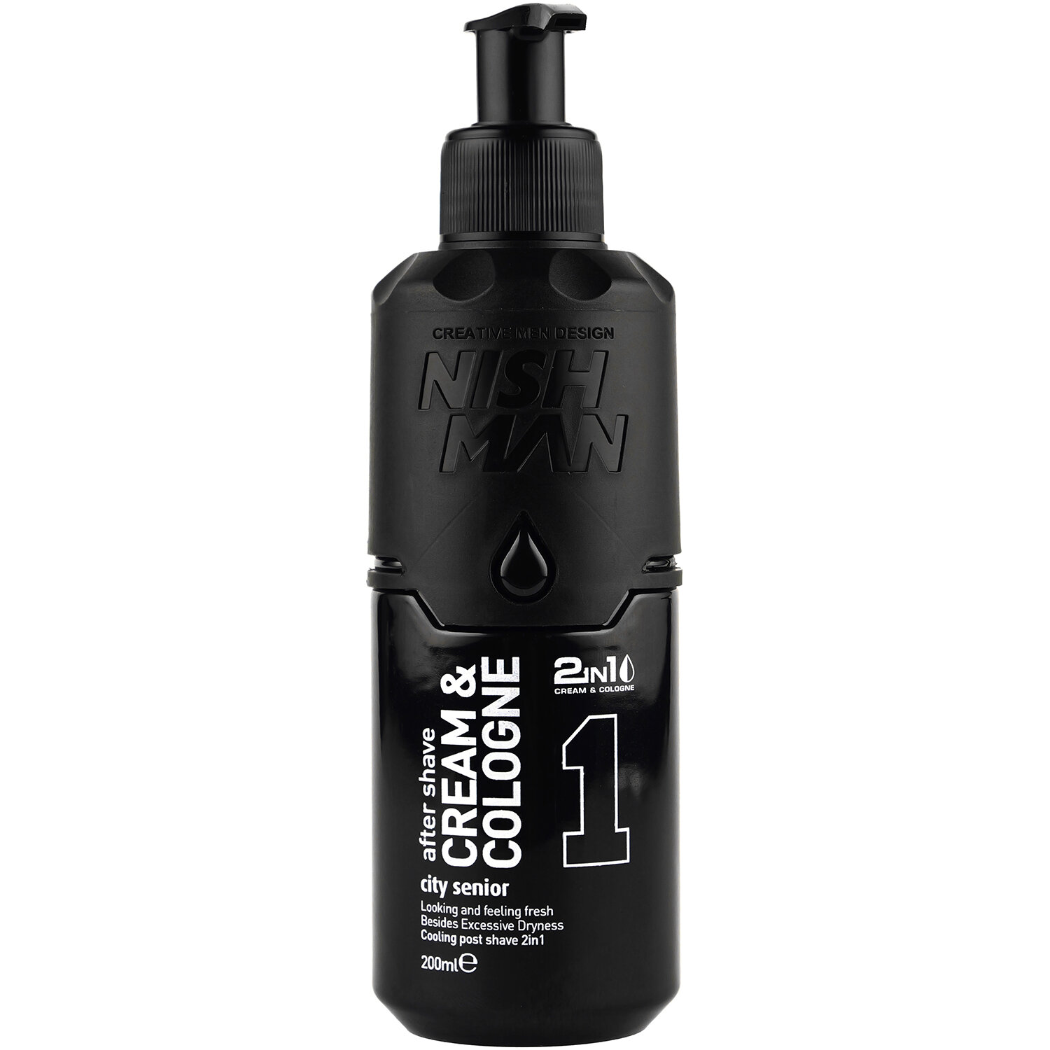 Крем после бритья NISHMAN AFTER SHAVE CREAM + COLOGNE 2in1 (Аромат: CITY SENIOR), 200 мл
