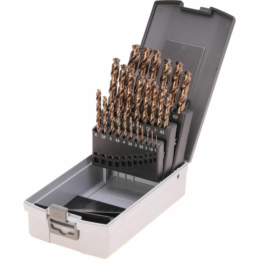 Набор сверл по металлу (25 шт; 1-13 мм; HSSE-Co5; DIN 338 тип VA) Ruko 215215RO