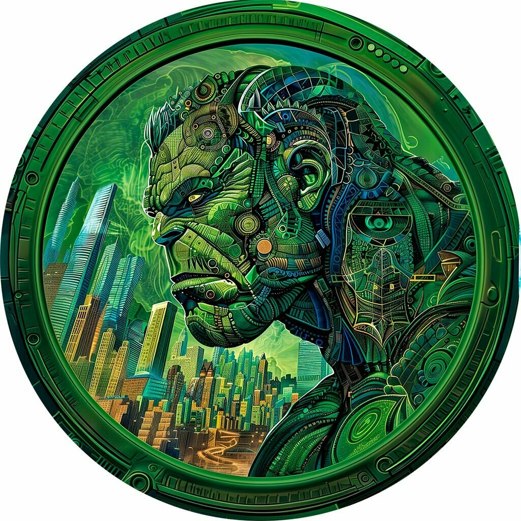 Деревянный пазл BoberBox "Мандала Халк", 200 деталей