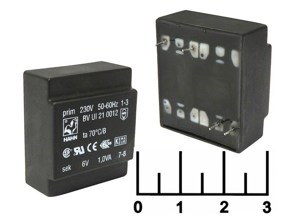Трансформатор 6V 0.17A BVUI 21 0012