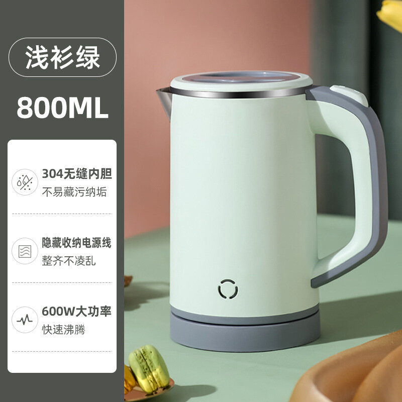 Электрический чайник, 110В/220В, изумрудный, 0.8 л