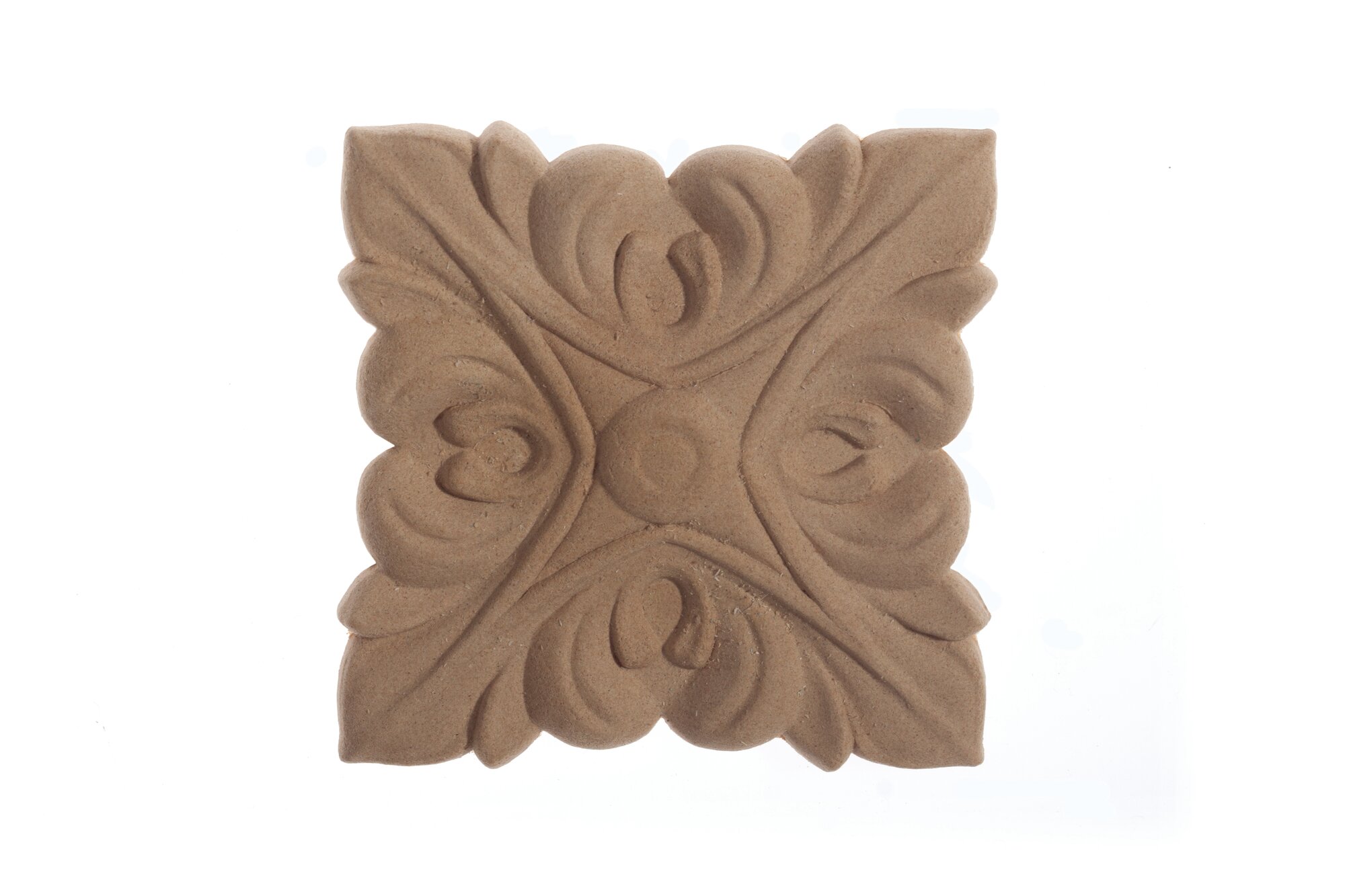 Декор из древесной пасты, 75х75мм