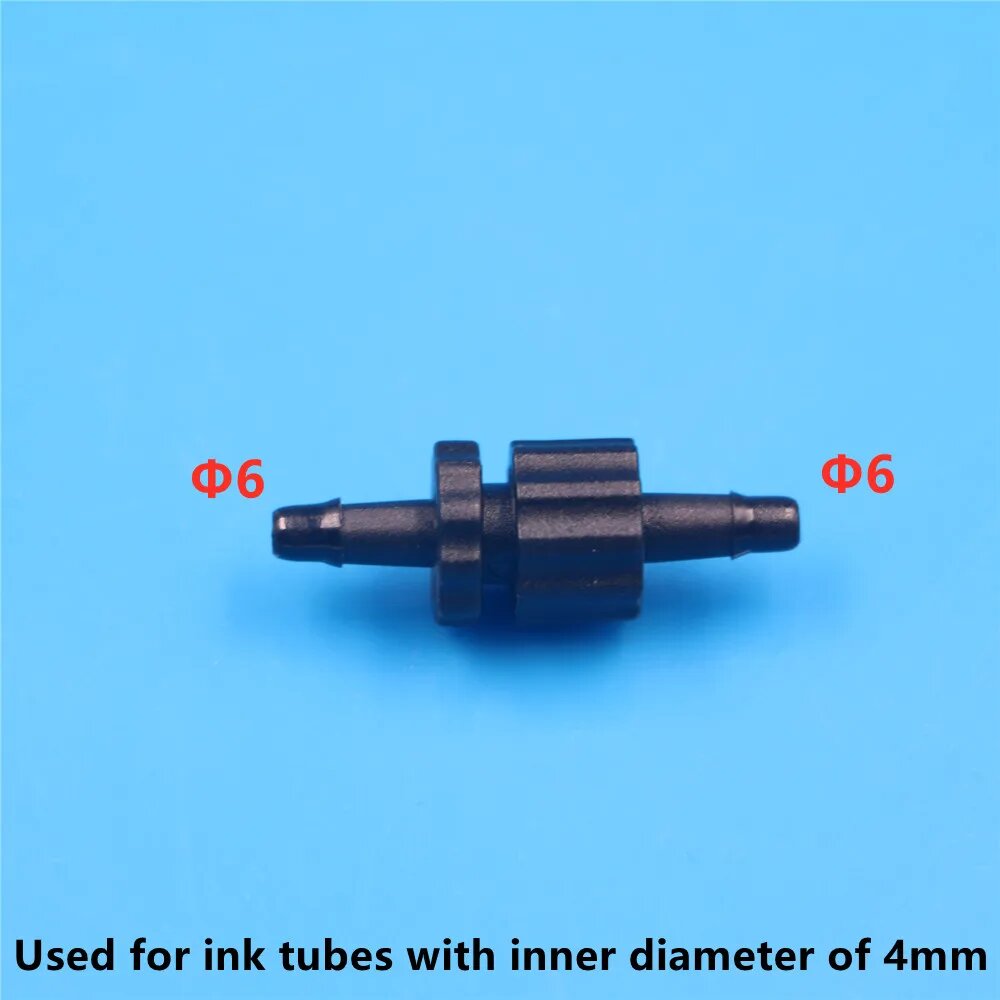 HONHAMN Коннекторы для труб чернил 20 шт. Черный, Joint 6mm Black