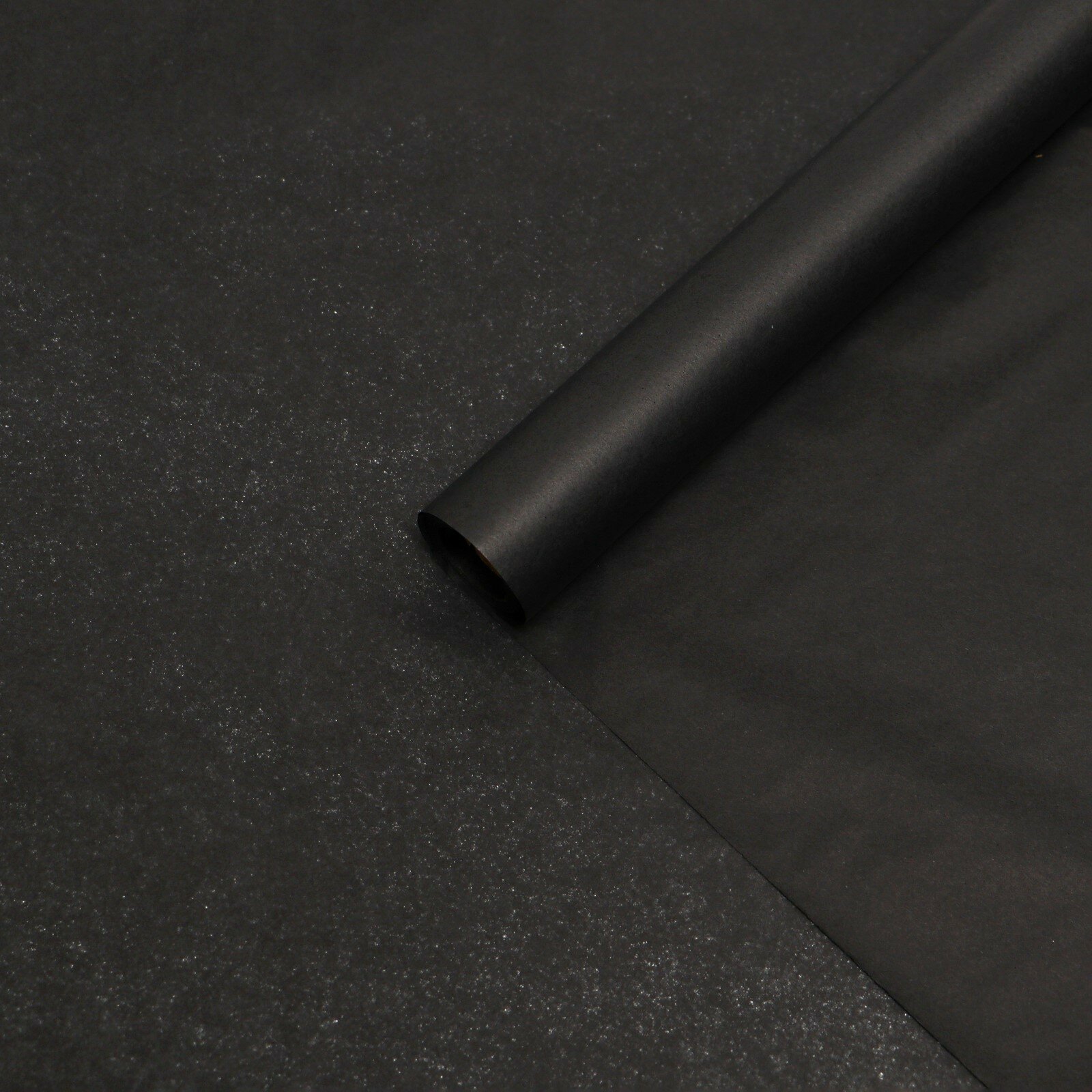 Бумага Сима-Ленд тишью, упаковочная, прозрачная, черная, 50×10 м