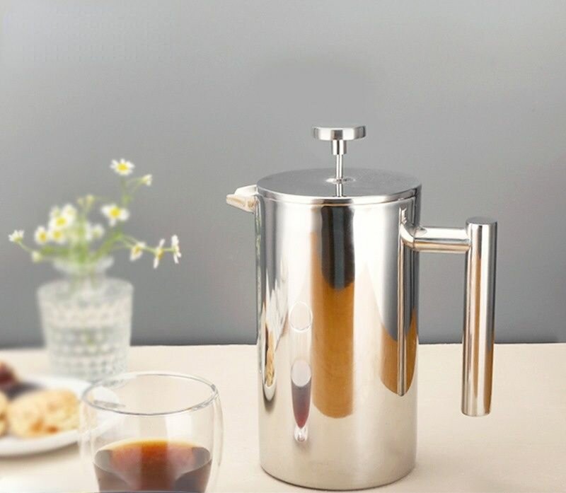 Френч-пресс для чая, кофе / Чайник заварочный / Кофейник 1000 мл.