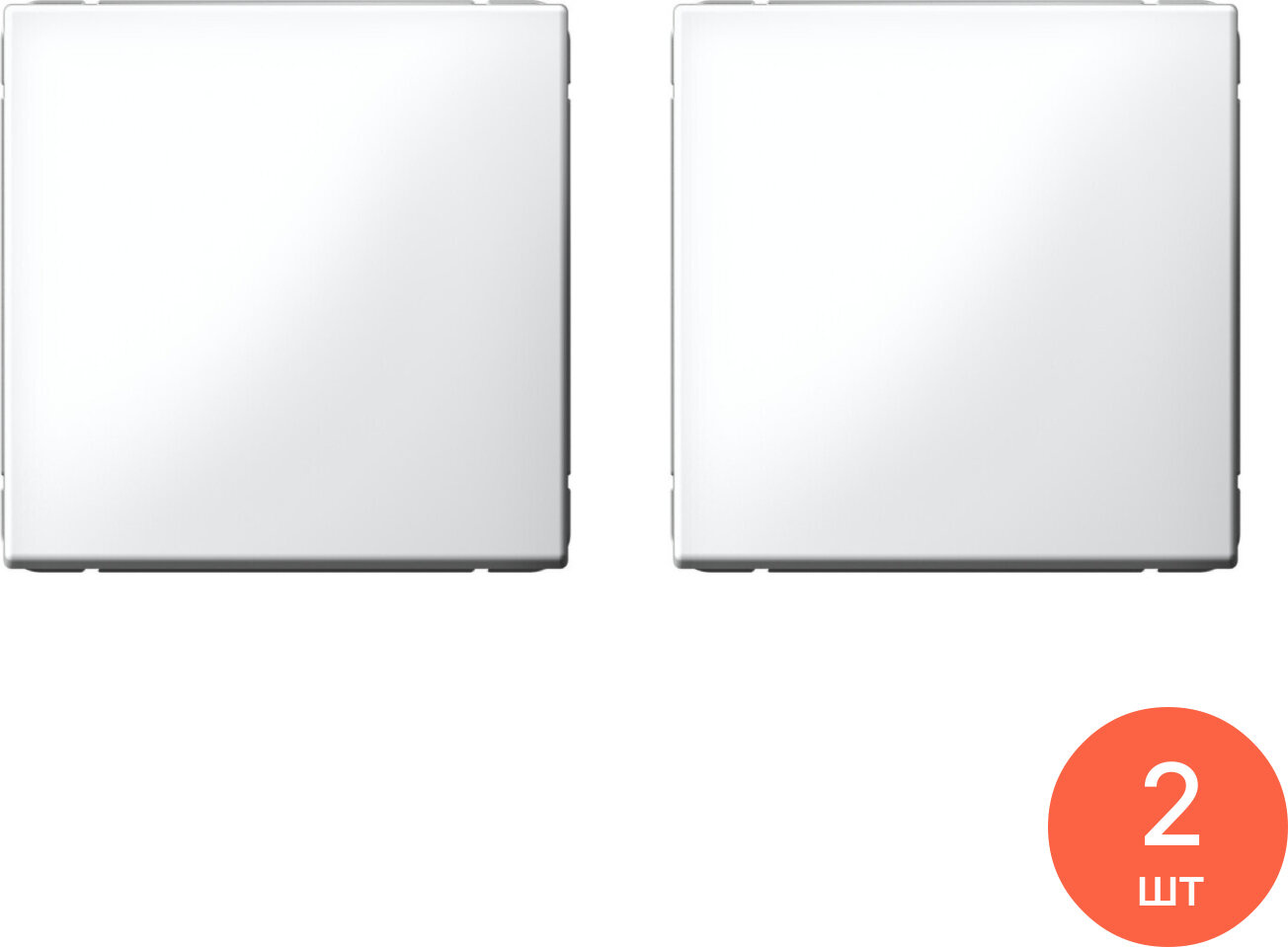 Выключатель Systeme Electric / Систем Электрик ArtGallery с самовозвратом, 10АХ схема 2, белый одноклавишный, GAL000115 / переключатель (комплект из 2 шт)