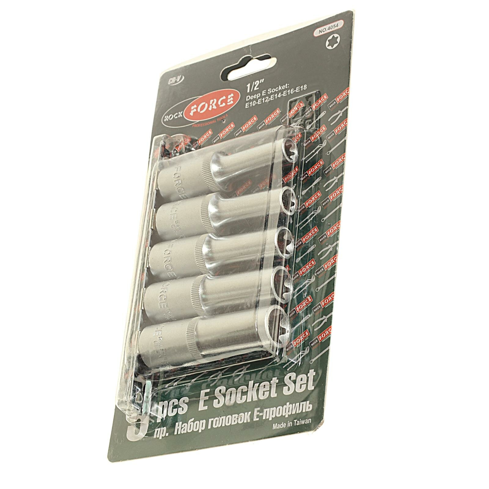 Набор головок звездочка глубоких Е10-18 5 предметов ROCK FORCE RF-4054