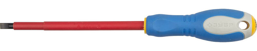 Диэлектрическая отвертка ЗУБР SL6.5х150мм 25261-6.5-150