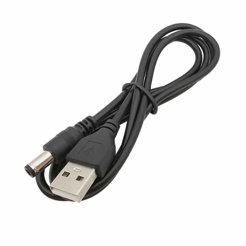 Кабельпитания постоянного тока с разъемом USB 2.0 на DC 5.5 x 2.1 мм