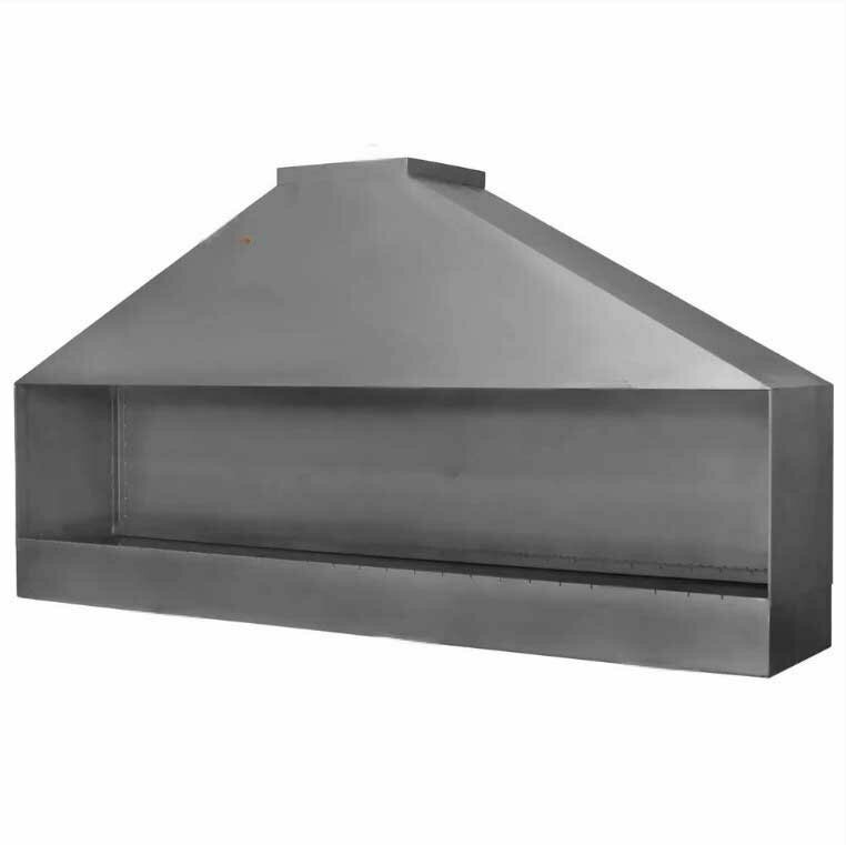 Мангал Mangal-market Шеф-1500, сварная и цельная конструкция, 16 пазов для шампуров, черный, 150x40x106 см