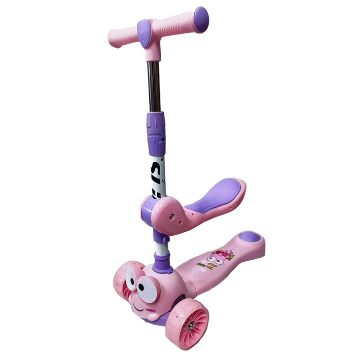 Самокат SLIDER IT10A 3х колесный, Цвет розовый